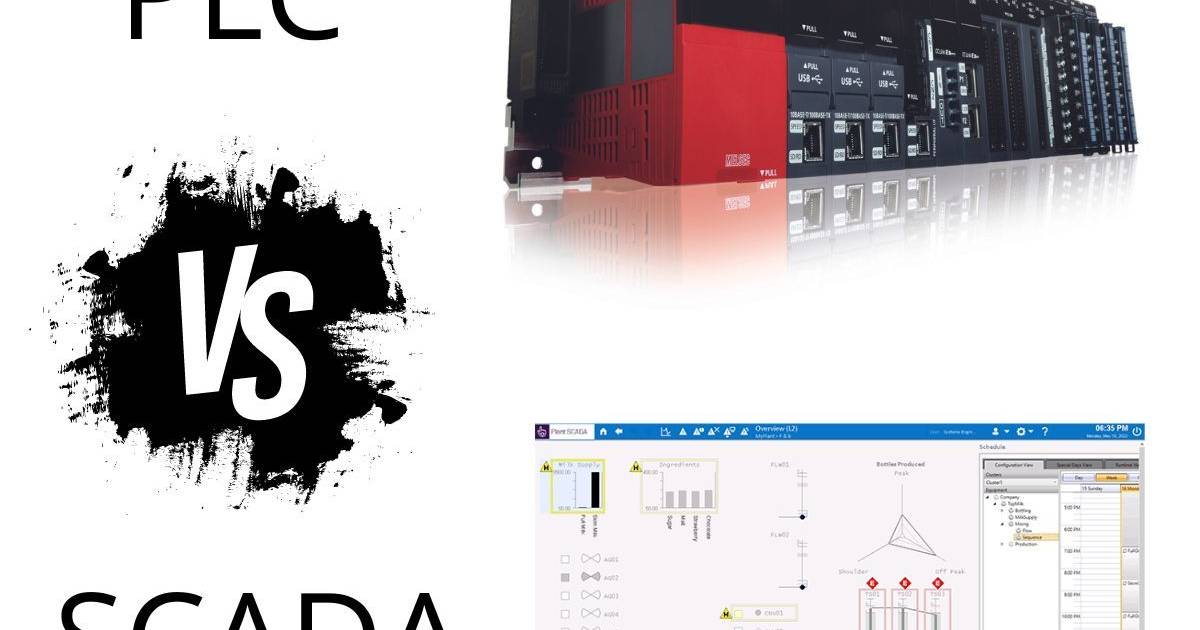 Différences entre PLC (automate programmable) et SCADA en automatisation industrielle
